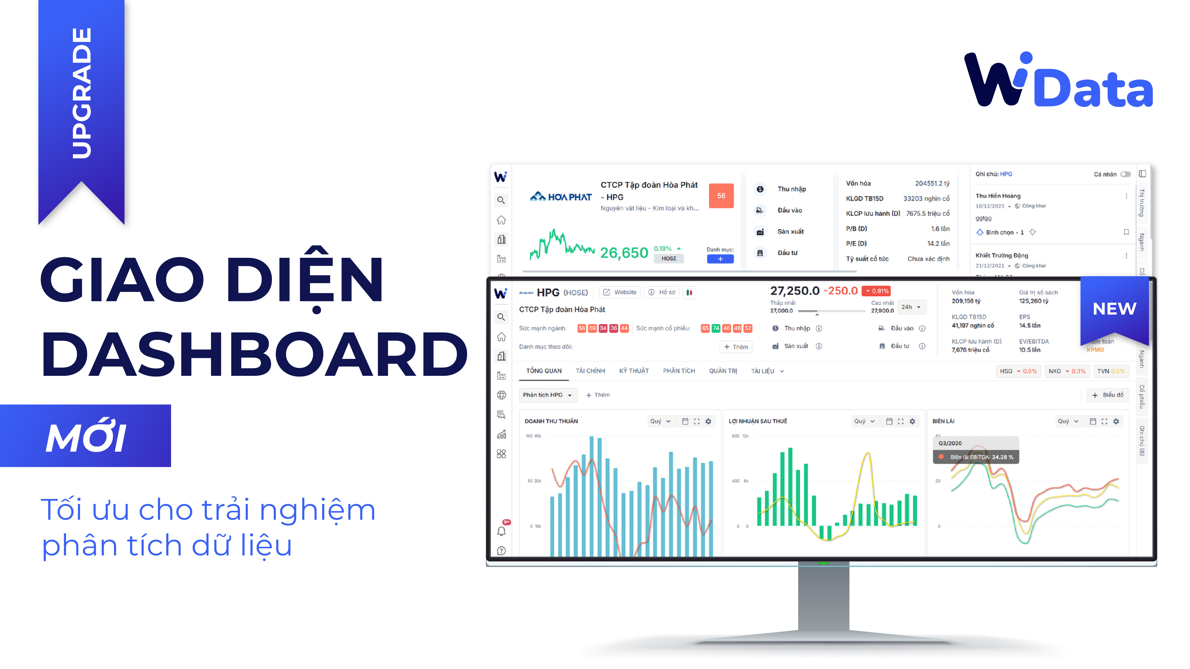 Cập nhật giao diện dashboard WiData | Rõ ràng hơn – trực quan hơn – dễ ...